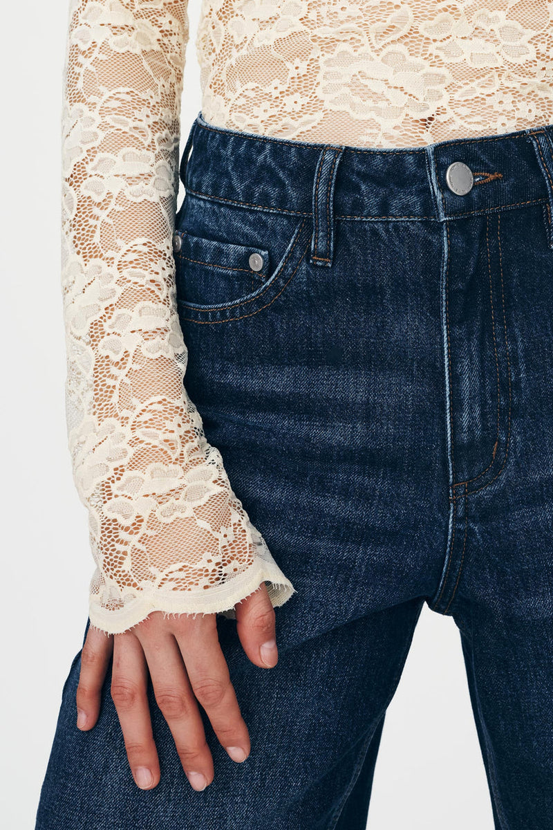 rowie the label - tonya rose lace top - creme - the little boutique ...