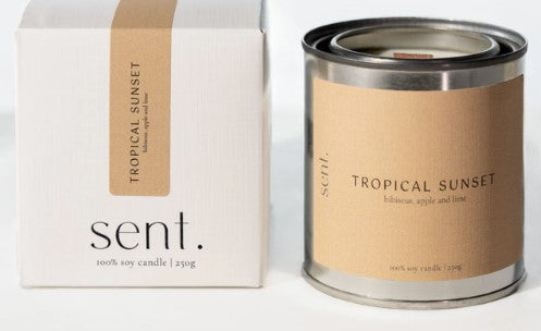sent studio - tropical sunset candle the little boutique – The Little ...